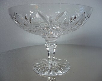 Cut glass compote | Etsy