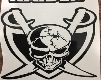 Raiders decal | Etsy