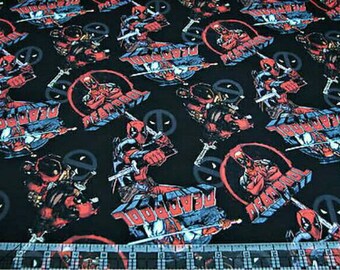 Deadpool fabric | Etsy