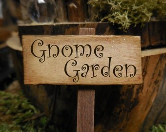 Gnome sign | Etsy