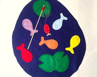 Felt fishing game | Etsy