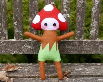Plush mushroom | Etsy