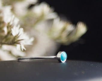 Tiny turquoise ring | Etsy
