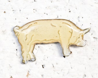 Pig lapel pin | Etsy