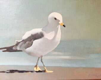 Sea bird painting | Etsy