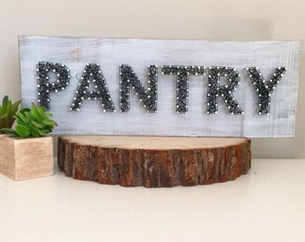 Kitchen Wall Decor Rustic Pantry Sign Vintage Pantry Sign
