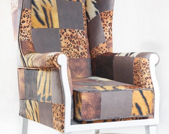 Unique wingback chair related items | Etsy