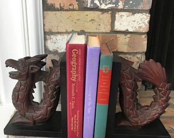 Dragon bookends | Etsy