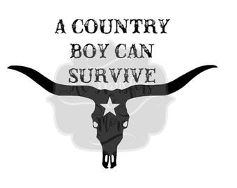 Country boy decal | Etsy