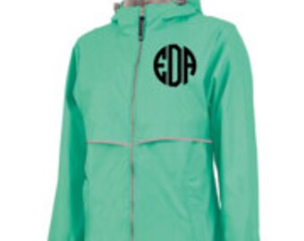 Items similar to Monogrammed Wind and Waterproof Rain Jacket on Etsy