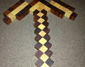 Items similar to Minecraft Diamond Gem, Stick, and Tool or Weapon of ...