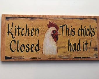 Kitchen is closed | Etsy