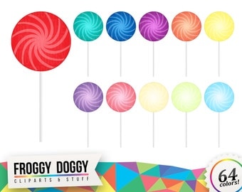 Lollipop clip art | Etsy