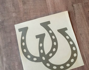 Horseshoe decal | Etsy