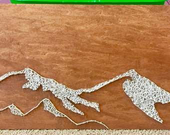Mountain string art | Etsy