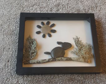 Pebble art animals | Etsy