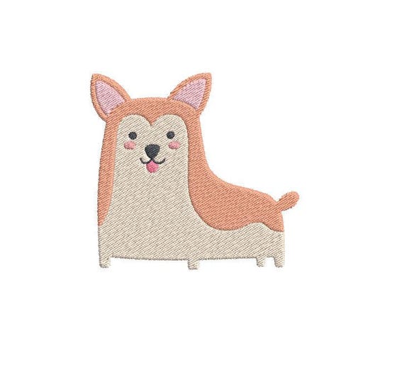 Corgi Dog Embroidery Design Corgi Embroidery Digital File