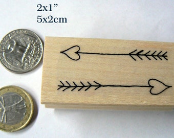Arrow rubber stamp | Etsy