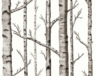 Aspen tree fabric | Etsy
