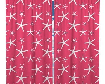 Coral curtains | Etsy