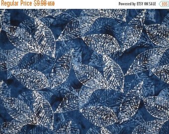 Blue batik fabric | Etsy