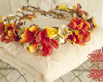 Autumn headwreath | Etsy