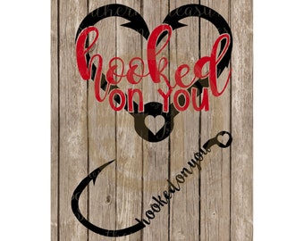 Hooked svg | Etsy