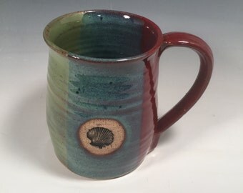 Unique seashell pottery related items | Etsy