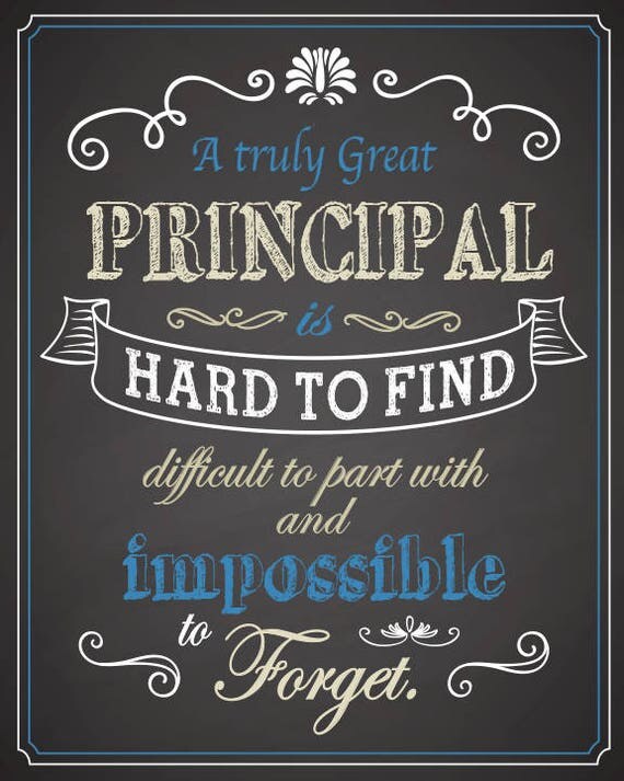 Principal Gift A Truly Great Principal Art Print Gift for