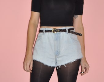 80s jean shorts | Etsy