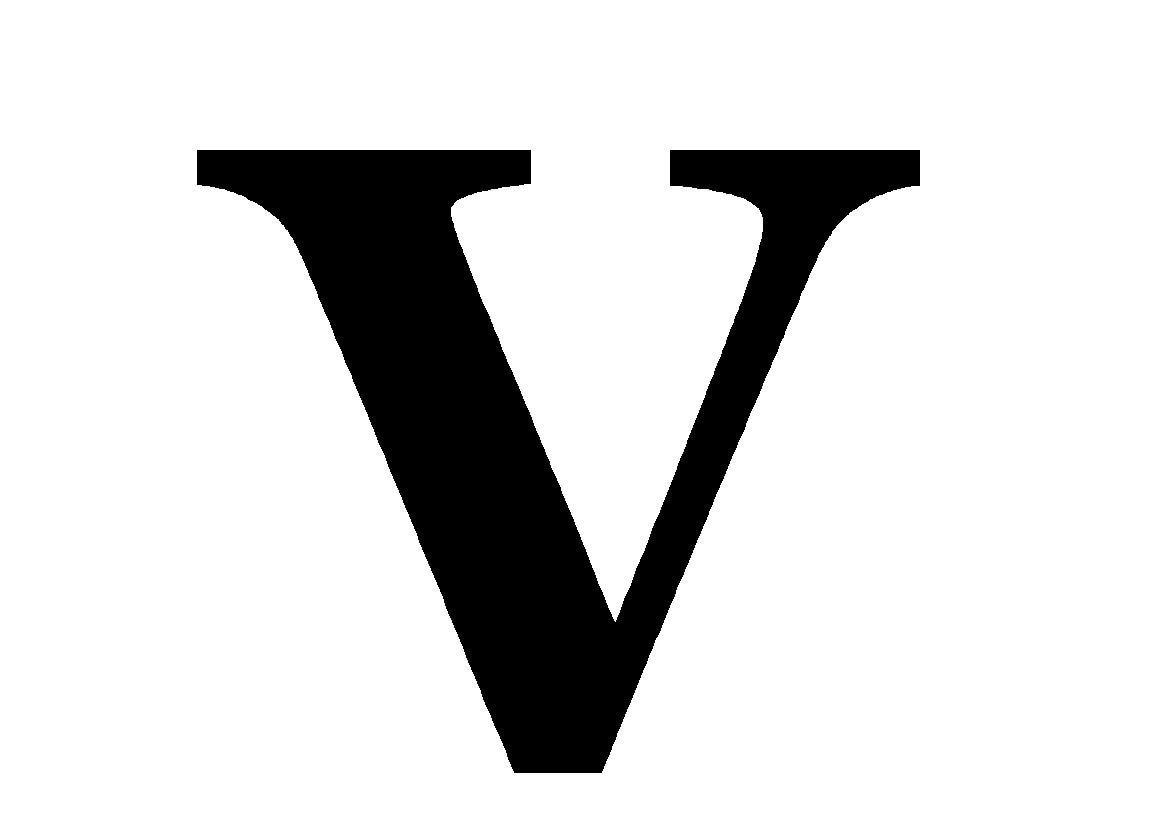 Large 24 Raw or Painted Metal Letter V by PrecisionCut