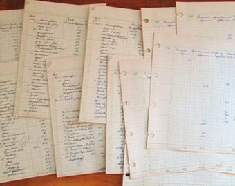 Handwritten ledger | Etsy