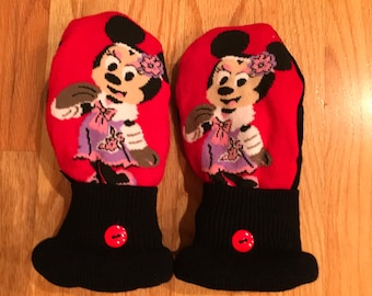 Minnie mouse gloves | Etsy