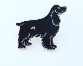 Black cocker spaniel | Etsy