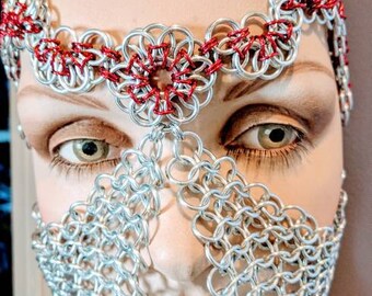 Chainmail headdress | Etsy