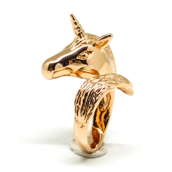 Rose Gold Unicorn Ring