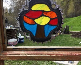 Stained glass bike | Etsy