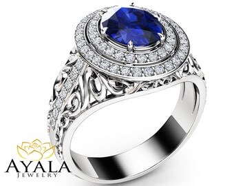 Ayala Jewelry Unique Engagement Ring Rose Gold by AyalaDiamonds