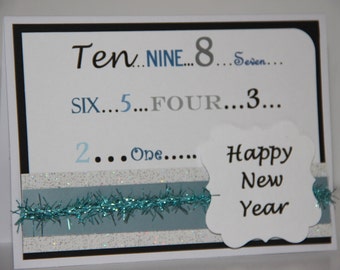 Happy new year card | Etsy