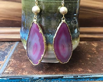 Geode earring | Etsy