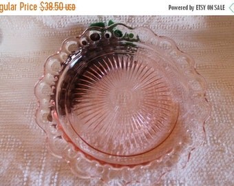 Pink glass tray | Etsy