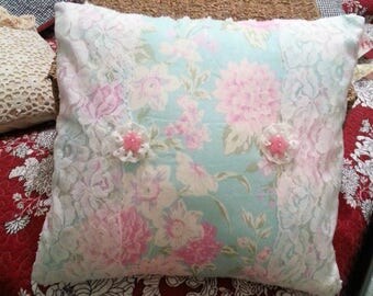 Shabby chic pillow | Etsy