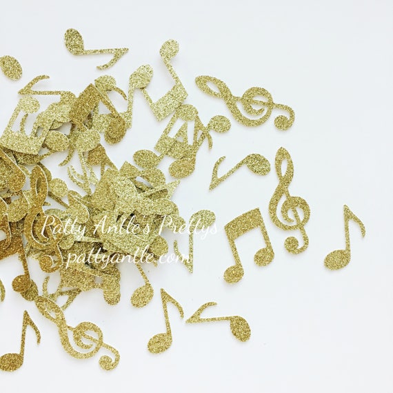 Glitter Music Notes Die Cuts Glitter Music Notes Confetti
