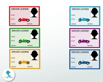 Play drivers license | Etsy