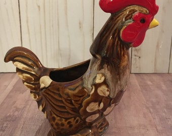 Rooster planter | Etsy