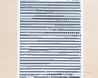 Rub on letters | Etsy