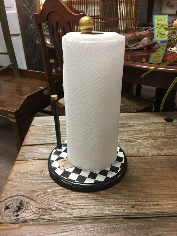 Paper Towel Holder Checkers at Hayley Forster blog