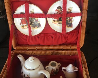 Kids china tea set | Etsy