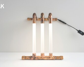 Copper pipe lamps | Etsy
