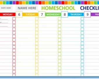 Kids checklist | Etsy